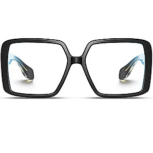 VISOONE Oversized TR90 Blue Light Blocking Glasses Fashion Accessories Non Prescription for Women Harvard