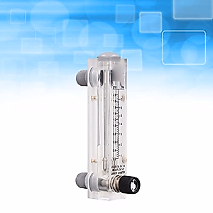 Liquid Flowmeter Tester, Standard Design Easy Installation Transparent Durable Panel Type Flow Meter 0.2‑2GPM Range for Control
