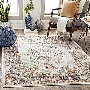 Artistic Weavers Solk Vintage Medallion Area Rug,7'10" x 10'3",Khaki