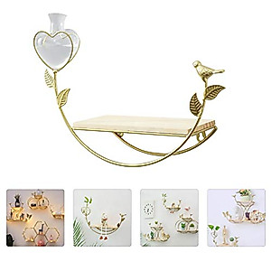 DOITOOL Floating Shelves Wall Mounted Wall Shelf Metal Storage Rack Holders Butterfly Style for Home Living Room Bedroom Decoration