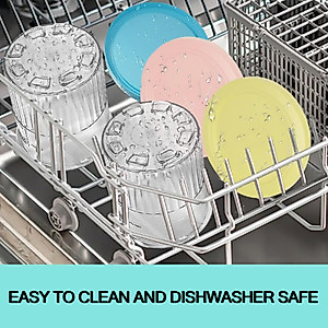 Pint Containers Replacement Fit for Ninja Creami Deluxe Pints and Lids - 4 pack, 24oz XL Cups Compatible with Ninja 11-in-1 NC500/NC501/CN501CO Series Ice Cream Maker - Dishwasher Safe & BPA-Free