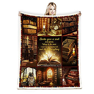 Juirnost Book Lovers Gifts Blanket,Gifts for Book Lovers,Gifts for People Who Like to Read,Gifts for Book Lovers Women,Reading Gifts,Librarian Gifts,Bookish Gifts,Book Club Gifts for Reading Lover
