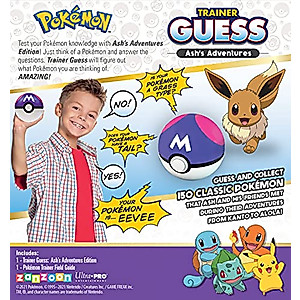Pokemon Trainer Guess - Ash's Adventures Toy, I Will Guess It! Electronic Voice Recognition Guessing Brain Game Pokemon Go Digital Travel Board Games Toys