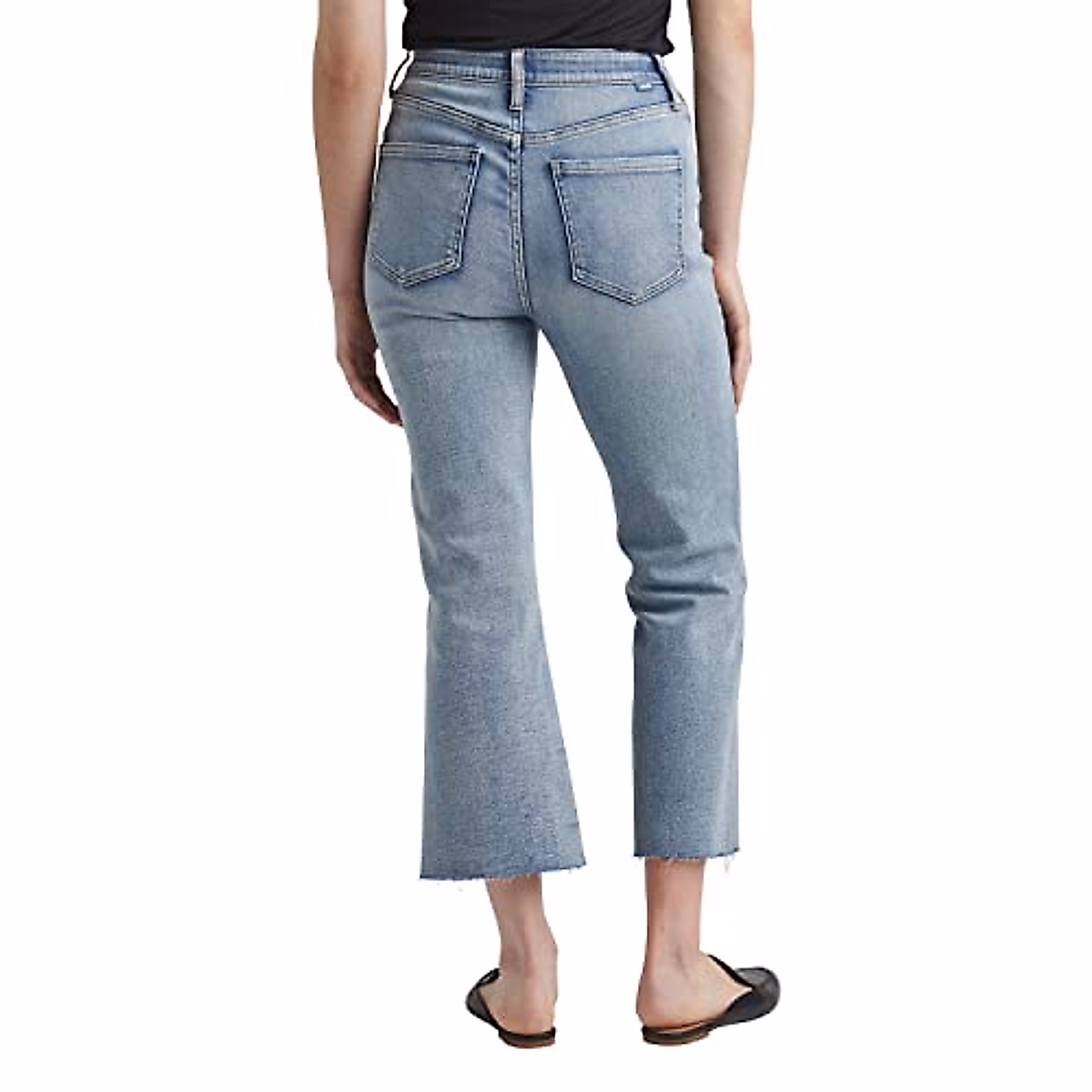 JAG Jeans Women's Phoebe High Rise Cropped Bootcut Jeans, Arctic Blue Sat125, 14