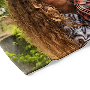 Personalized Photo Blanket: Custom Soft Throw with Picture, Fleece Photo Gift for Husband, Wife, Girlfriend or Boyfriend; Customized Flannel Bedding Birthday Present with Image (30"x40" Sherpa)