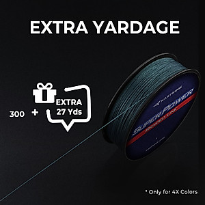 KastKing Superpower Braided Fishing Line,Low-Vis Gray,25 LB,327 Yds