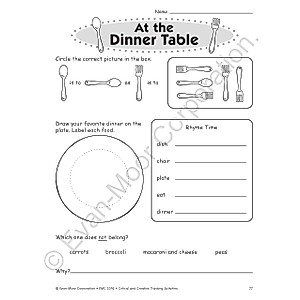 Evan-Moor Critical and Creative Thinking Activities Teacher's Resource Book, Grade 2