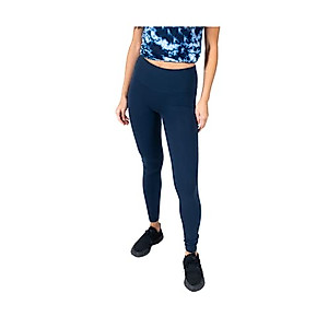 Spalding Women's Misses Activewear High Waisted Cotton/Spandex Ankle Legging Navy Blazer