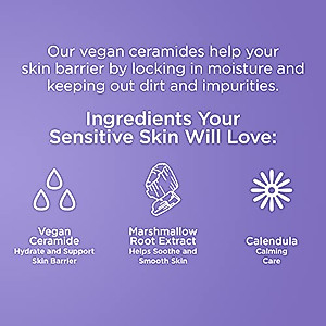 Pacifica Beauty, Vegan Ceramide Barrier Restore Cream, Daily Facial Repair Moisturizing Cream, Skincare, Moisturizer, Ecezma Association Approved, Safe for Sensitive Skin, Fragrance Free, Vegan