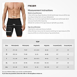 Niksa Compression Shorts Men 2/3 Pack, Compression Underwear for Men Athletic Shorts, Running Workout Fitness Shorts