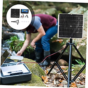 Yardenfun 1 Set Solar Panel Controller Set Solar Panel Charger with Controller Crystalline Solar Panel Solar Panels Monocrystalline Silicon Cell Micro Solar The Pet Components USB V5