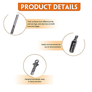 4Pcs Mini Snuff Spoon,Mini Shovel,Metal Scoop Shovel Medicine Spoon(Multicolor)