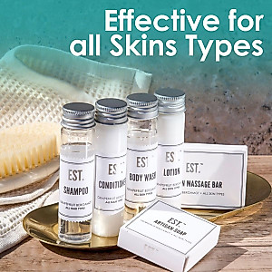 World Amenities EST. Conditioner with Grapefruit-Bergamot fragrance, Biodegradable/Recyclable Bottle with Screw Top, 1.41oz / 40ml, Pack of 48