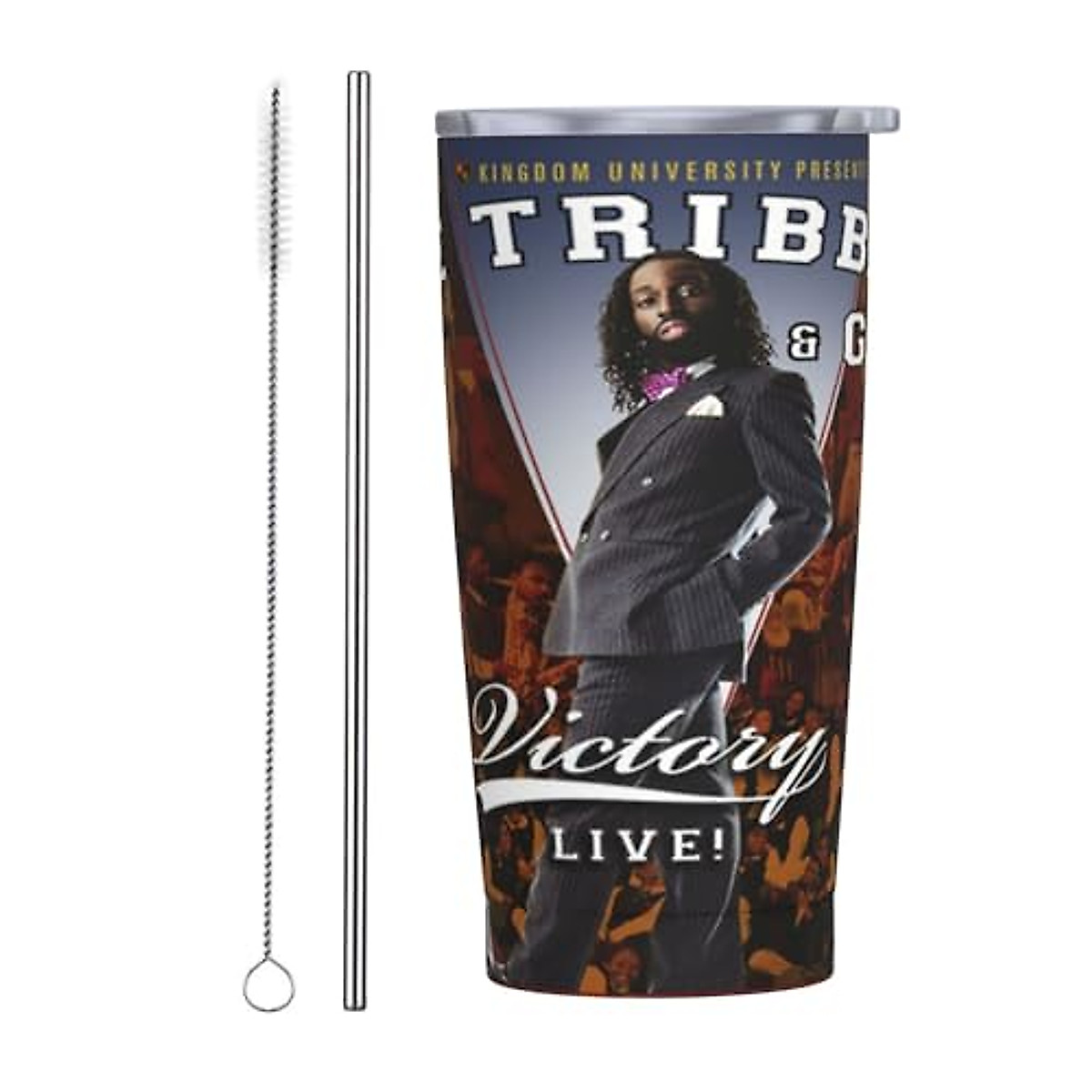 LAZHANG Tye Music Tribbett Stainless Steel Insulated Car Sippy Cup With Lid Travel Mug for Cold Hot 20 oz