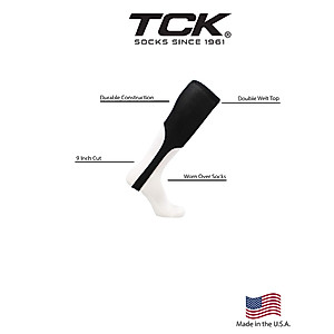 TCK 9 Inch Solid Baseball Stirrups (Black, Medium)