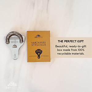 A Bar Above Cocktail kit - Two-Piece Pro Boston Shaker Set & Hawthorne Strainer for Cocktails