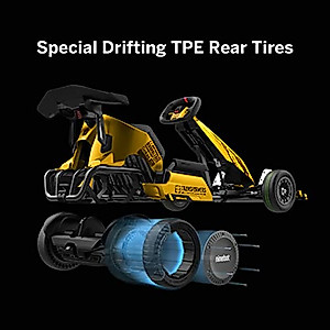 Segway Transformers Electric GoKart Pro Bumblebee Limited Edition,Yellow & Ninebot GoKart Kit, Outdoor Race Pedal Go Karting Car for Kids and Adults, Adjustable Length and Height, Ride on Toys