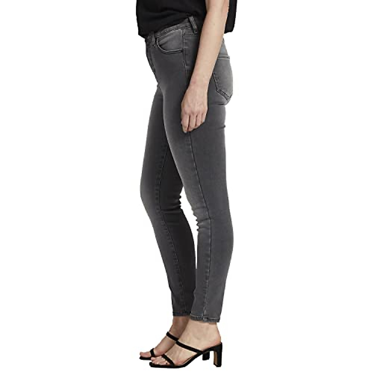JAG Jeans Women's Viola High Rise Skinny Jeans, Columbia Grey, 12 Petite