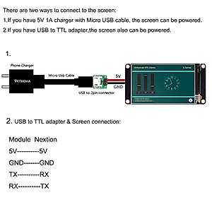 Ferwooh English Nextion Enhanced 2.4'' HMI USART UART Serial TFT Touch Display Module Screen Panel (NX3224K024)