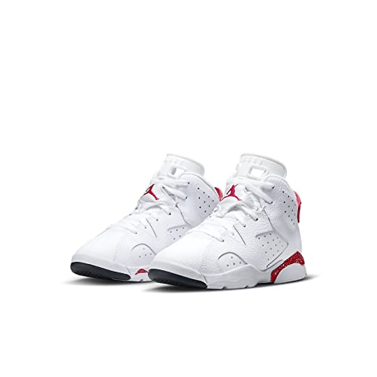 Jordan Boy's Jordan 6 Retro (Little Kid) White/University Red/Black 1 Little Kid M
