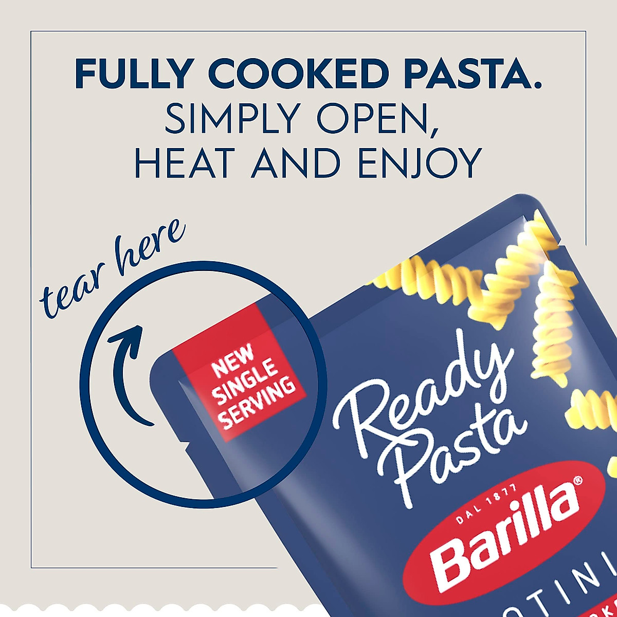 Barilla Ready Pasta, Rotini, 7 oz. Pouch (pack of 7)
