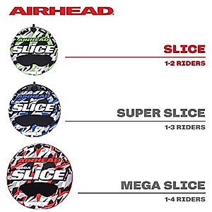 Airhead Slice, 1-2 Rider Towable Tube for Boating