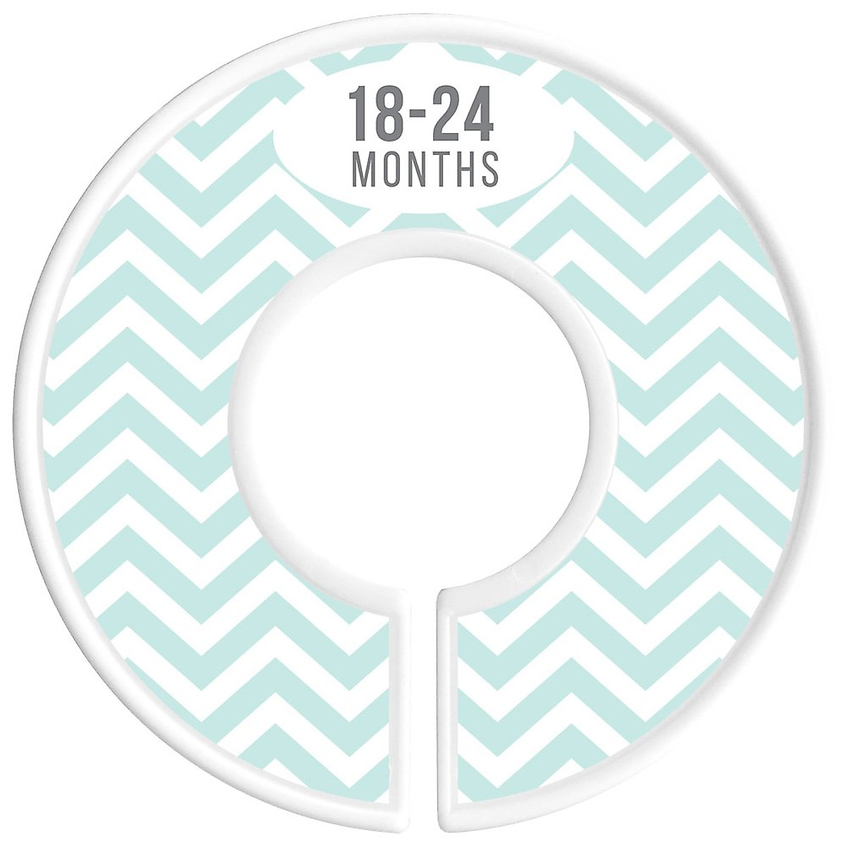 Baby Closet Size Dividers, Mint, Set of 6 Organizers, BoyStripe, Chevron