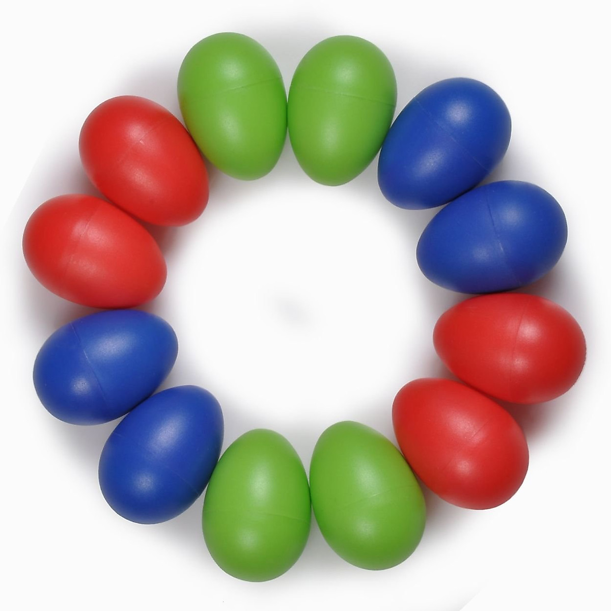 NextEgg Egg Shaker Set - Non Toxic Baby Musical Instruments and Toddler Percussion - Music Shaker Eggs for Infants, Kids and Adults - Hand Shaker Rhythm Instrument for Classroom or Preschool (12-Pack)