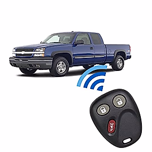 Replacement Remote for Keyless Entry Car Key 2003-2006 Chevy Avalanche Silverado Suburban Tahoe/GMC Sierra Yukon 3 Button LHJ011 (2 Pack)