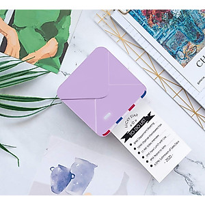 Phomemo M02s Mini Bluetooth Thermal Pocket Printer (Purple) with 3 Rolls Adhesive White/Gold/Silver Glitter Sticker Paper, Compatible with iOS + Android for Plan Journal, Study Notes, DIY, Work, Gift