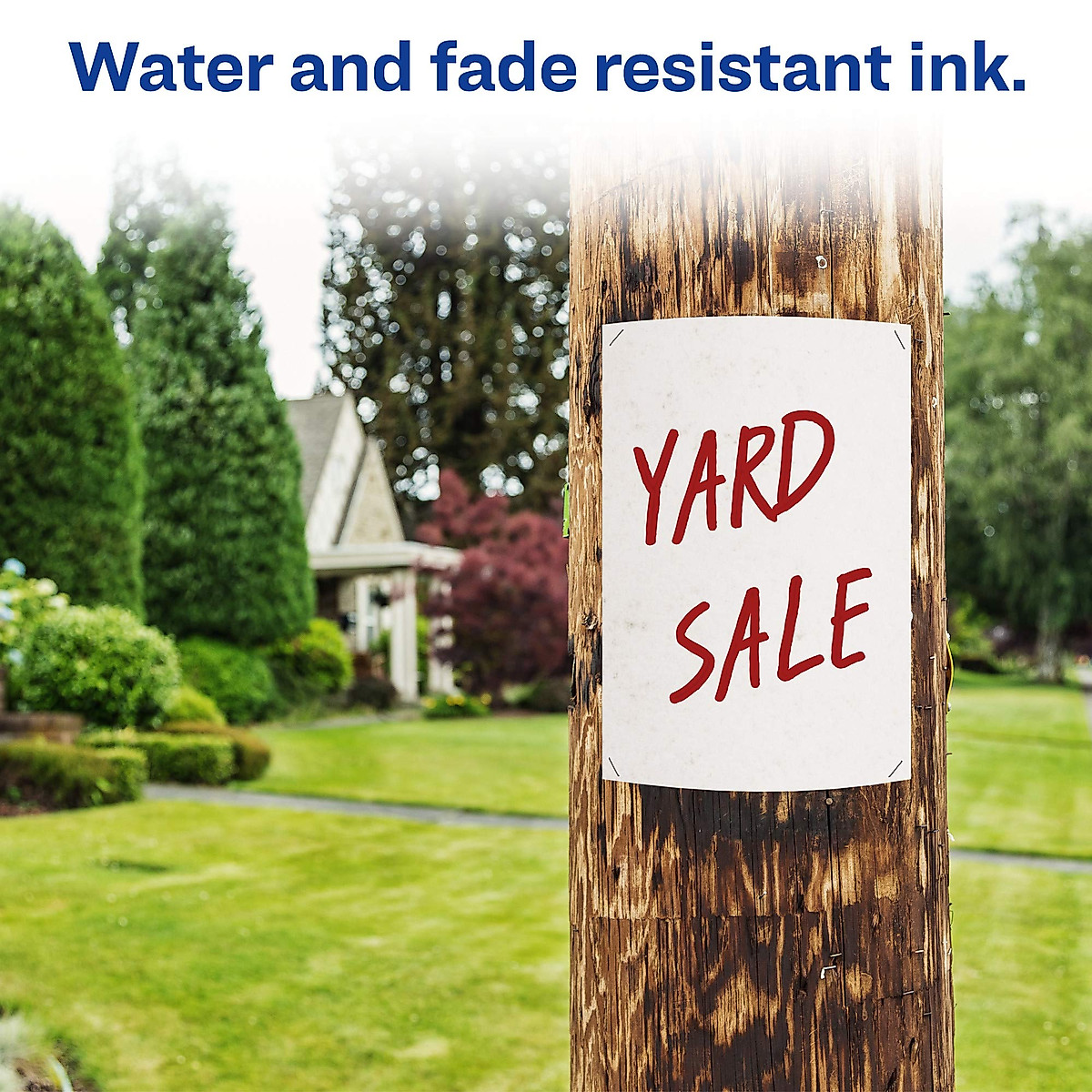 Avery Marks A Lot Permanent Markers, Large Desk-Style Size, Chisel Tip, Water and Wear Resistant, 12 Red Markers (08887)