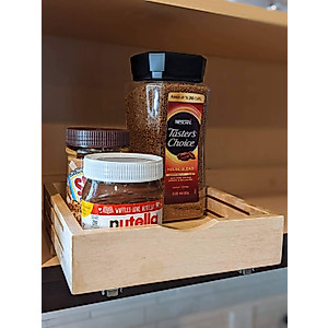 CabinetRTA Wood Pull Out Spice Rack Organizer for Cabinet – 9"(W) x 10"(D) x 3"(H) for Upper Kitchen Cabinets and Pantry Closet, for Spices, Sauces, Canned Food etc…