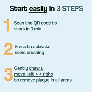 Y-Brush - Kids Electric Toothbrush - Y-Shaped Brush - 3 Months of Battery Life- NylonStart Kids Pack (4-12 Years) - Blue Whale Applicator - Innovation Awards at CES 2023