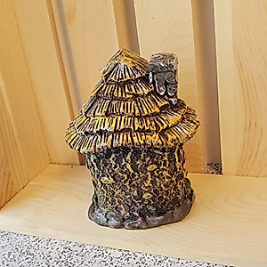 Fairy Garden Forest Figurine, Fairy House, Resin Miniature, 4"