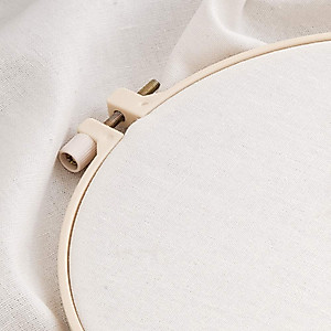 Pinhoollgo 10 Pieces White Cotton Fabric Embroidery Fabric Cotton for Embroidery Garment Craft Flower Pot Decoration Embroidery Cross Stitch Cloth,7.9 Inch