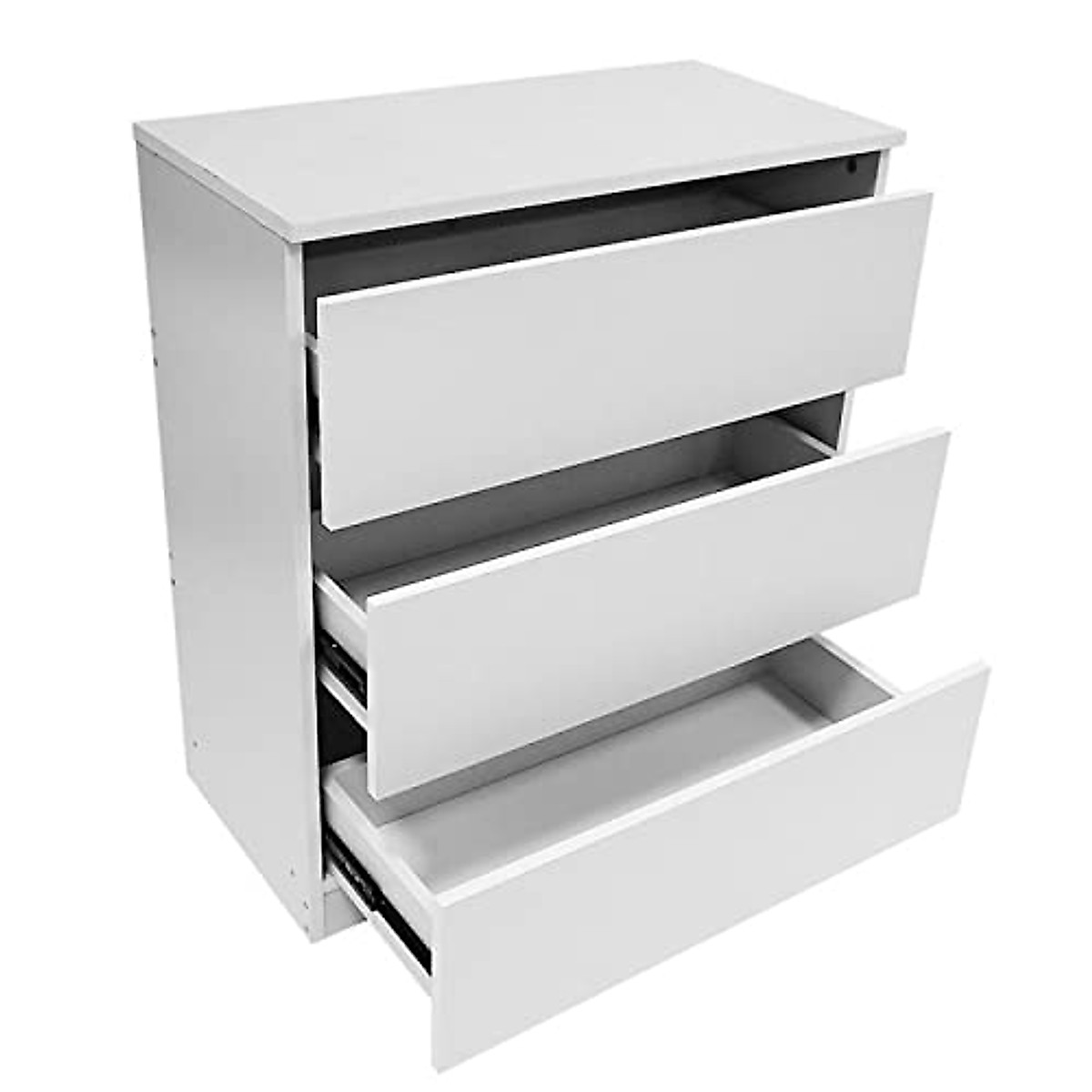 HIGOH Bedside Table Three-Layer Chest of Drawers Bedside Table Bedside Table with 3 Drawers Storage Storage Bedroom Cabinet