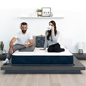 DREAMFOAM Arctic Dreams 10" Hybrid Cooling Gel Mattress with Quick Response Gel Infused Memory Foam, Made in The USA, King