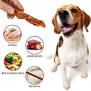Jungle Calling Dog Treats, Skinless Chicken Wrapped Sweet Potato, Gluten and Grain Free, Chewy Dog Bites for Balanced Nutrition, 10.6oz