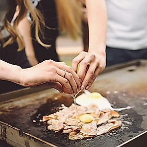 Razor Griddle GGT2130M 25 Inch Outdoor 2 Burner Portable LP Propane Gas Grill Griddle with 318 Square Inch for BBQ Cooking and Frying, Black (Steel)