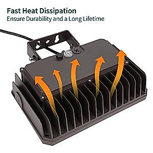 kadision 200W Parking Lot Lights Commercial LED Area Lights Outdoor, Super Bright 26000lm 5000K 100-277V IP65, Dusk to Dawn LED Flood Light with Trunnion Mount, ETL Listed