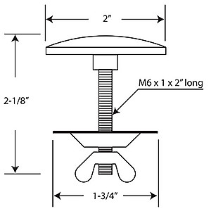Westbrass R202-05 2" Kitchen Sink Hole Cover, 1 Pack, Polished Nickel