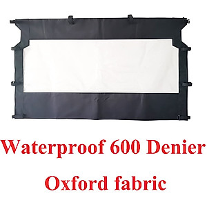 Chikia Rhino UTV Soft Rear Windshield Back Window Replacement For Yamaha Rhino 450 660 700