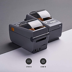 Zebra ZD410 Direct Thermal Desktop Printer Print Width of 2 in USB Connectivity ZD41022-D01000EZ (Renewed)