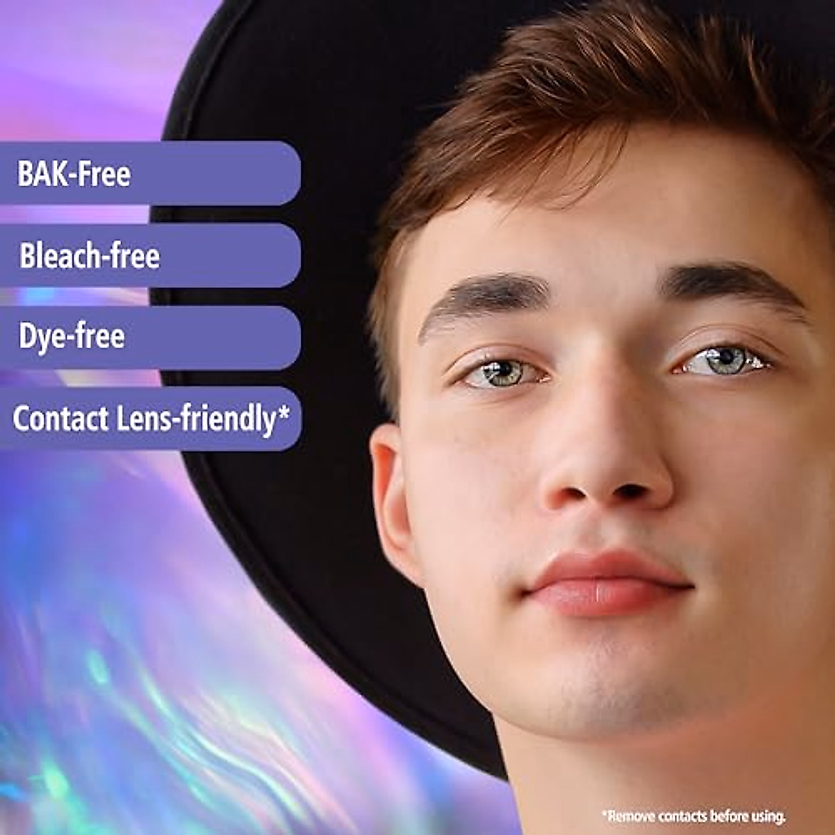 Rohto Optic Glow Redness Reliever, Whitening, Lubricant Eye Drops, 0.4 fl oz Bottle