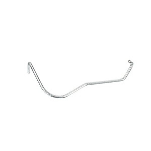 PATIKIL 3x1.1 Cage Door Hook, 25Pcs Stainless Steel Durable Singe Wire Water Pipe Latch Hook for Locking and Fixing Rabbit Pig Poultry Cage, Silver