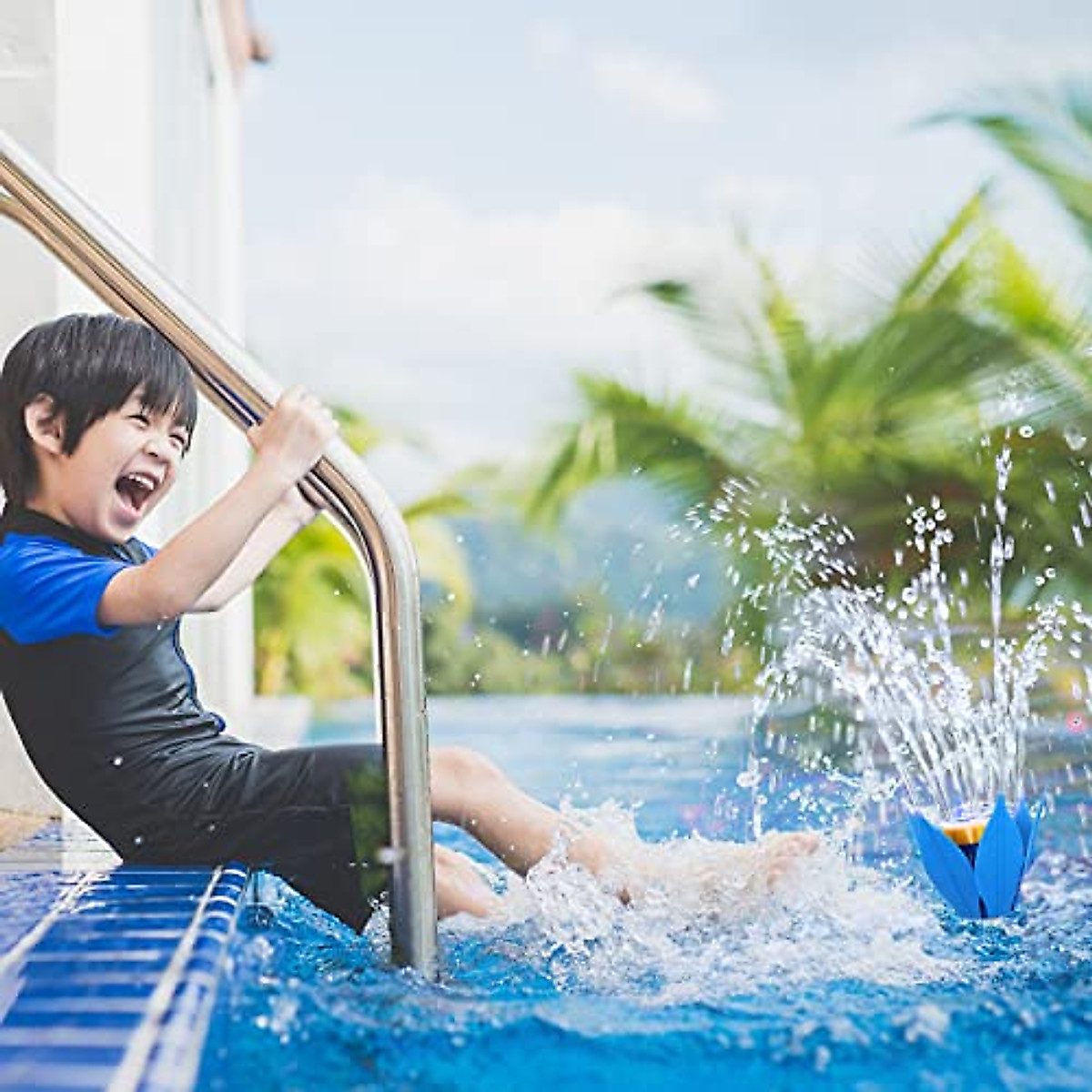 3 Pcs Pool Fountain Jet Adjustable Waterfall Pool Fountain Spray Above Inground Swimming Pool Waterfall Sprayer Flower Flower Pond Fountain Nozzle Accessories