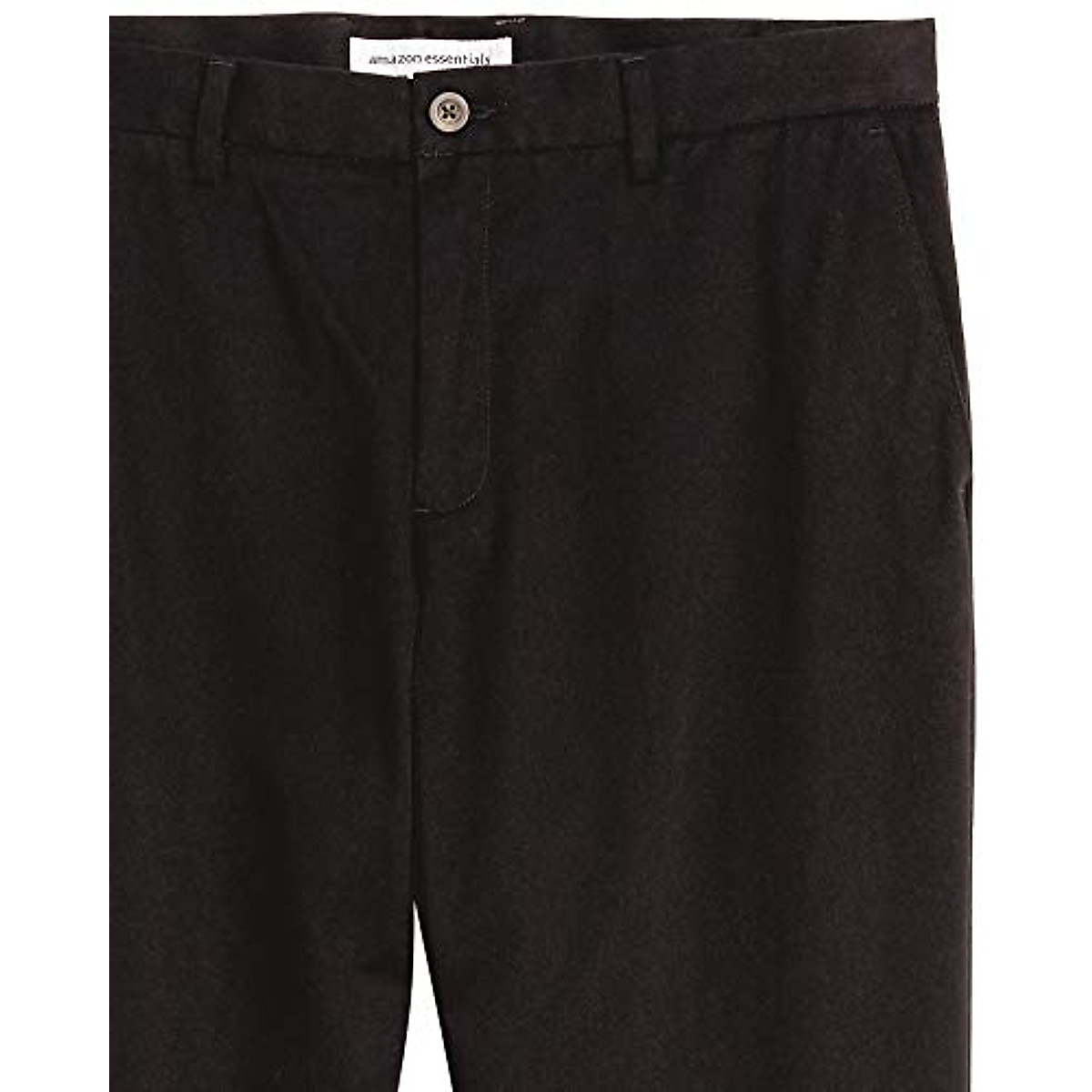 Amazon Essentials Men's Slim-Fit Wrinkle-Resistant Flat-Front Chino Pant, Black, 32W x 34L