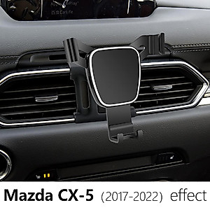 musttrue Car Phone Holder for Mazda CX-5 2017 2018 2019 2020 2021 2022 2023 2024 2025 CX5 Auto Accessories Navigation Bracket Interior Decoration Mobile Cell Phone Mount