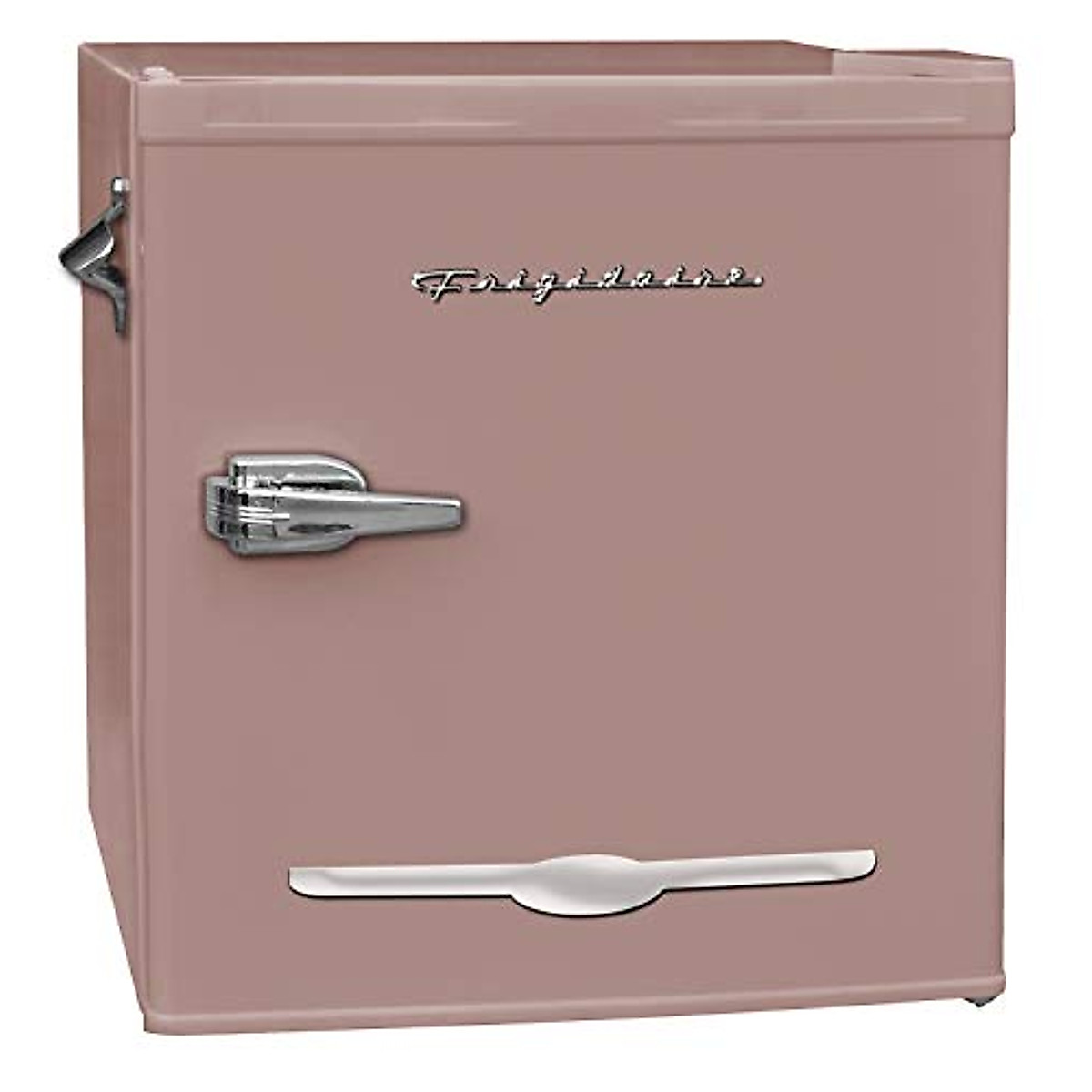 Frigidaire EFR176-CORAL 1.6 cu ft Coral Retro Fridge with Side Bottle Opener. for The Office, Dorm Room or Cabin