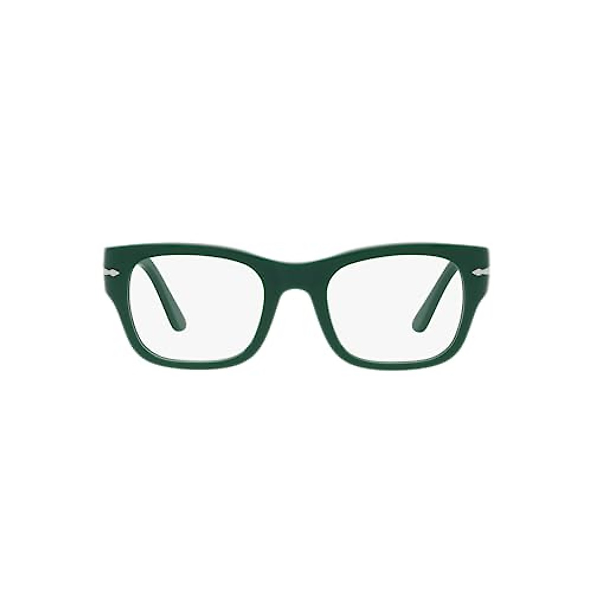 Persol PO3297V Rectangular Prescription Eyewear Frames, Green/Demo Lens, 52 mm